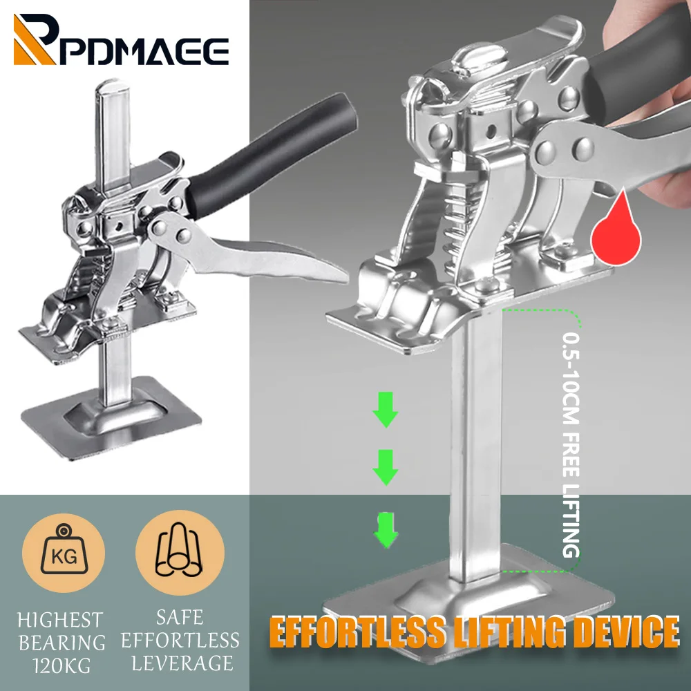 2Pcs-Labor-Saving-Arm-Board-Jack-Cabinet-Lifter-Height-Locator ...