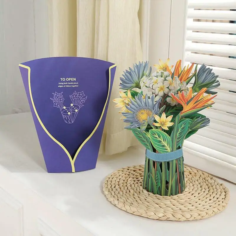 Creative-3D-Pop-Up-Bouquet-Thank-You-Card-Pop-Up-Bouquet-Greeting-Card ...