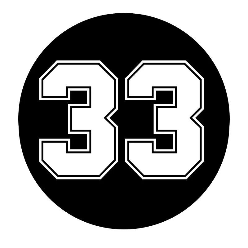 Car Stickers Personality Creative Racing Number 33 Vinyl Decals Car ...