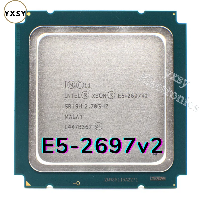 Intel procesador Xeon E5 2697 v2, 12 núcleos, LGA 2011, SR19H CPU, C2 ...