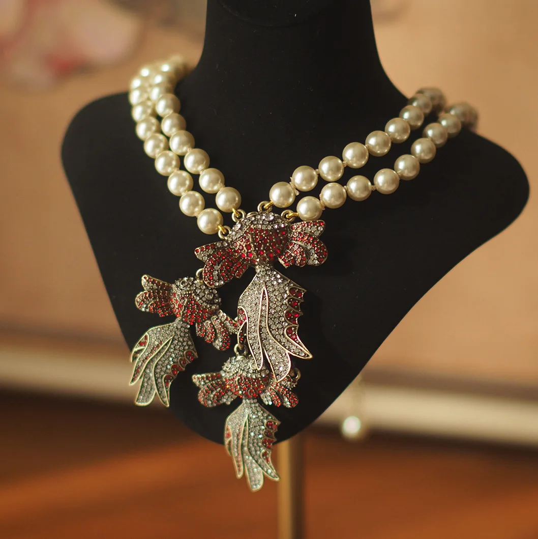 Collar-de-carpa-de-perlas-de-lujo-con-la-misma-industria-pesada-dise ...