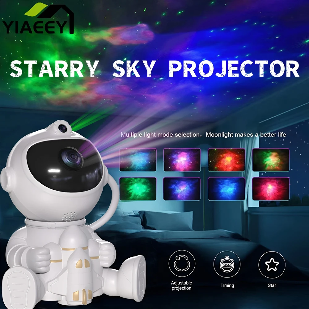 Galaxy-Star-Projector-LED-Night-Light-Starry-Sky-Astronaut-Porjectors ...
