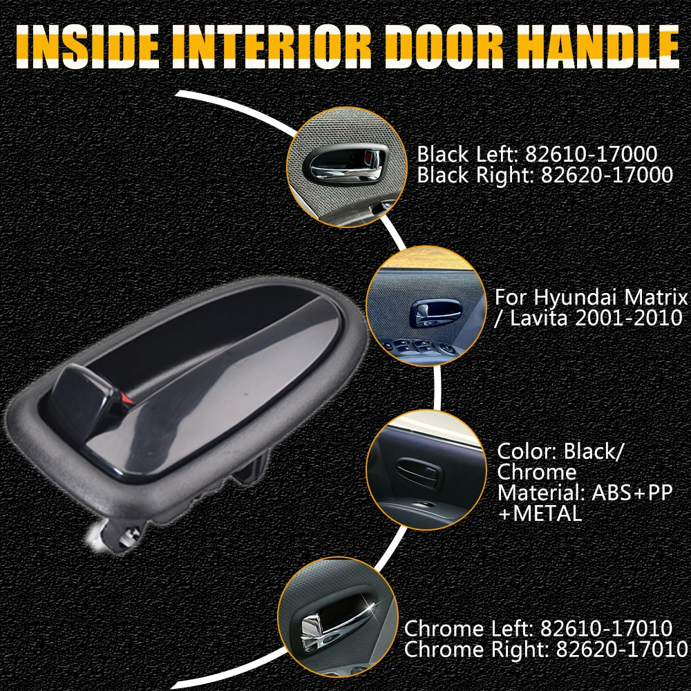 For-Hyundai-Matrix-Lavita-2001-2010-Interior-Door-Handle-OEM-82610 ...