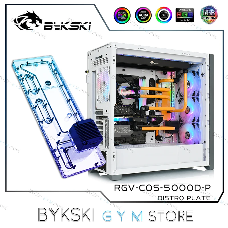 Bykski-Acrylic-Distro-Plate-For-CORSAIR-5000D-Case-With-DDC-Pump-Board ...