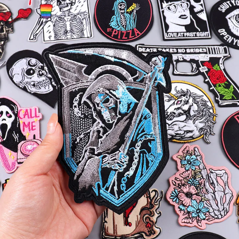 Grim-Reaper-Patch-Iron-On-Patches-For-Clothing-Thermoadhesive-Patches ...
