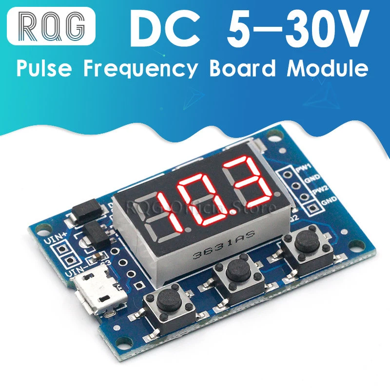 Dc 5-30v Micro Usb 5v Power Independent Pwm Generator 2 Channel Dual ...