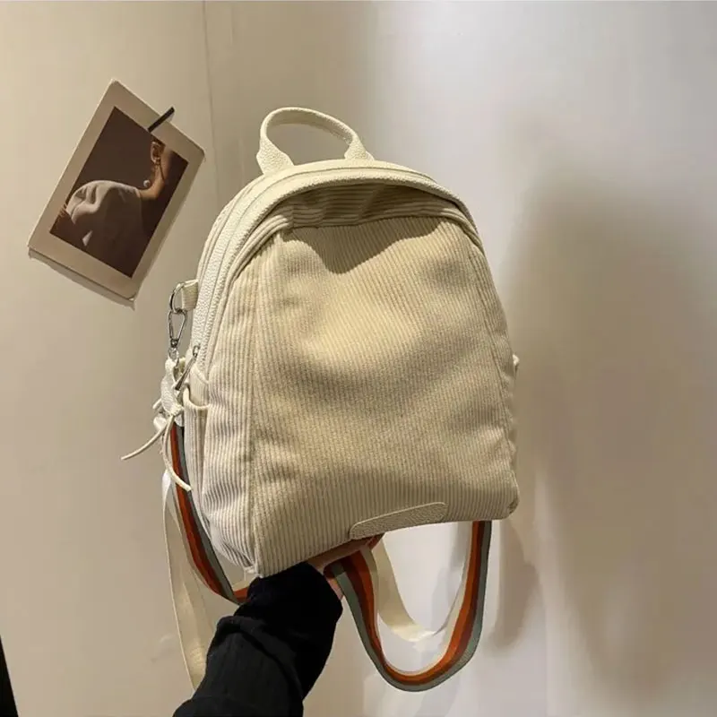 Winter-Soft-Corduroy-Backpack-Women-New-Shell-Bag-Cute-Mini-Backpacks ...