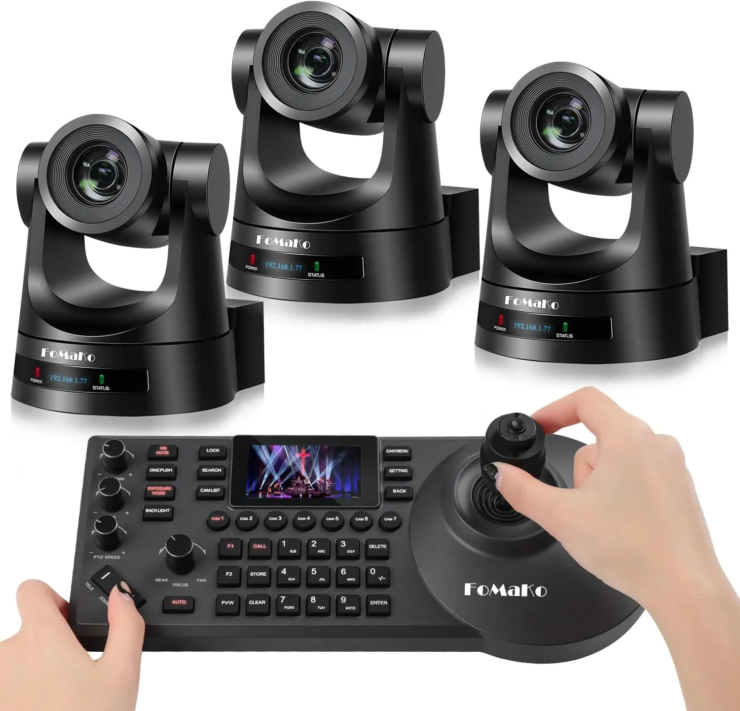 FoMaKo-PTZ-Camera-30X-Optical-Zoom-HDMI-PTZ-Bundle-with-PTZ-Controller ...