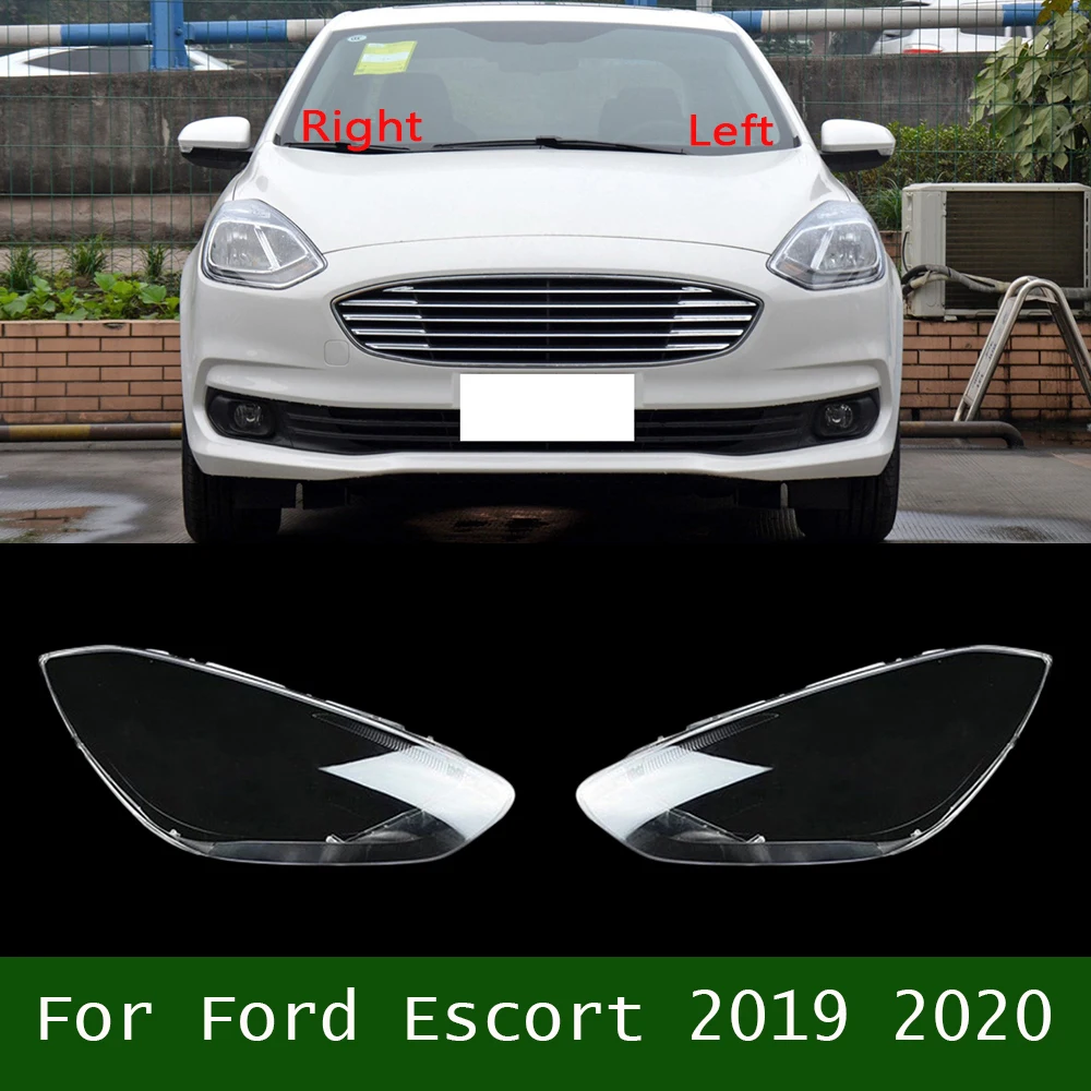 For-Ford-Escort-2019-2020-Headlamp-Lamp-Cover-Transparent-Headlight ...