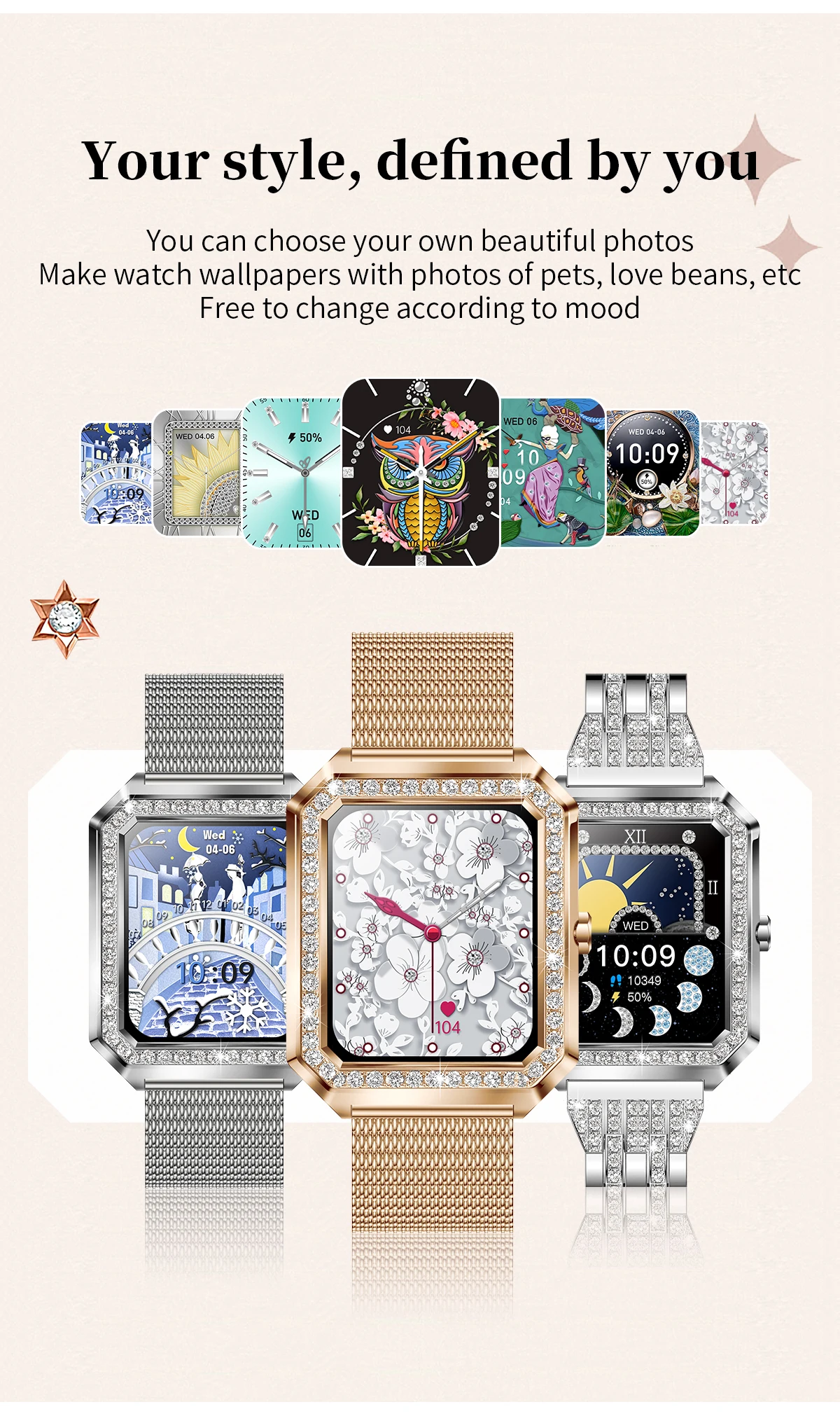 Square Dial Smartwatch – Gflashy