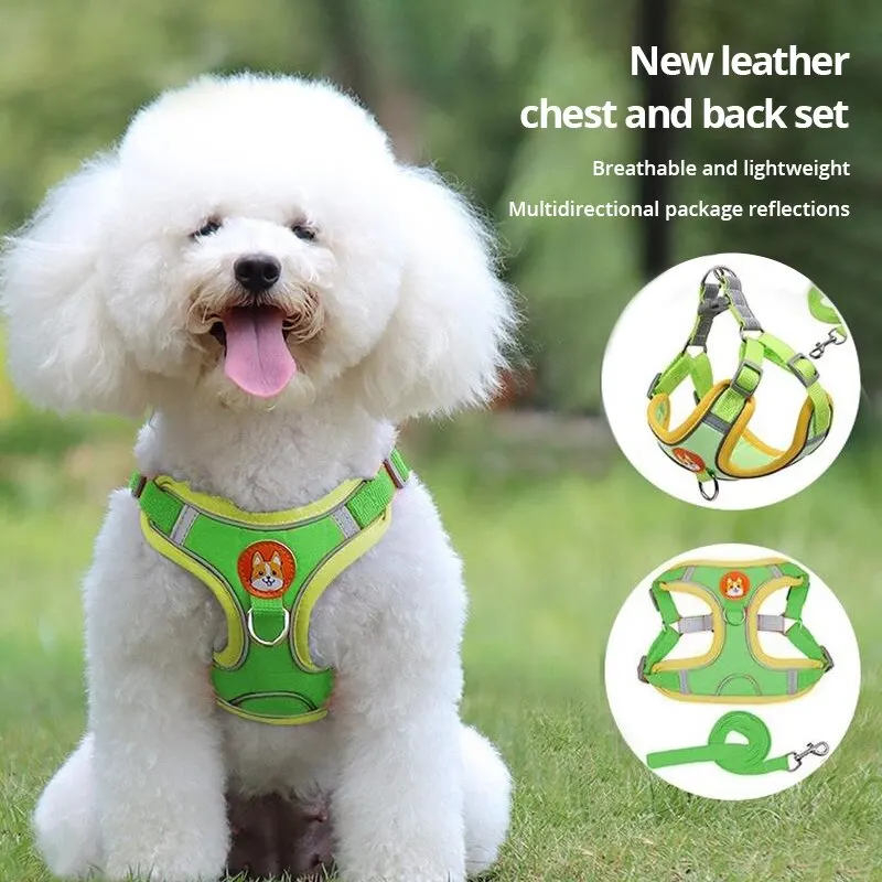 Pet-Chest-Strap-Vest-Type-Dog-Strap-Small-Dog-Rope-Outdoor-Reflective ...