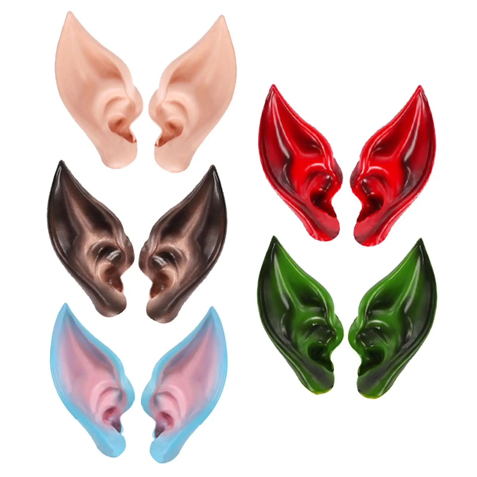 Elf False Ears Elven Vampire Ears Costumes Cosplay Accessories Fake Ear ...