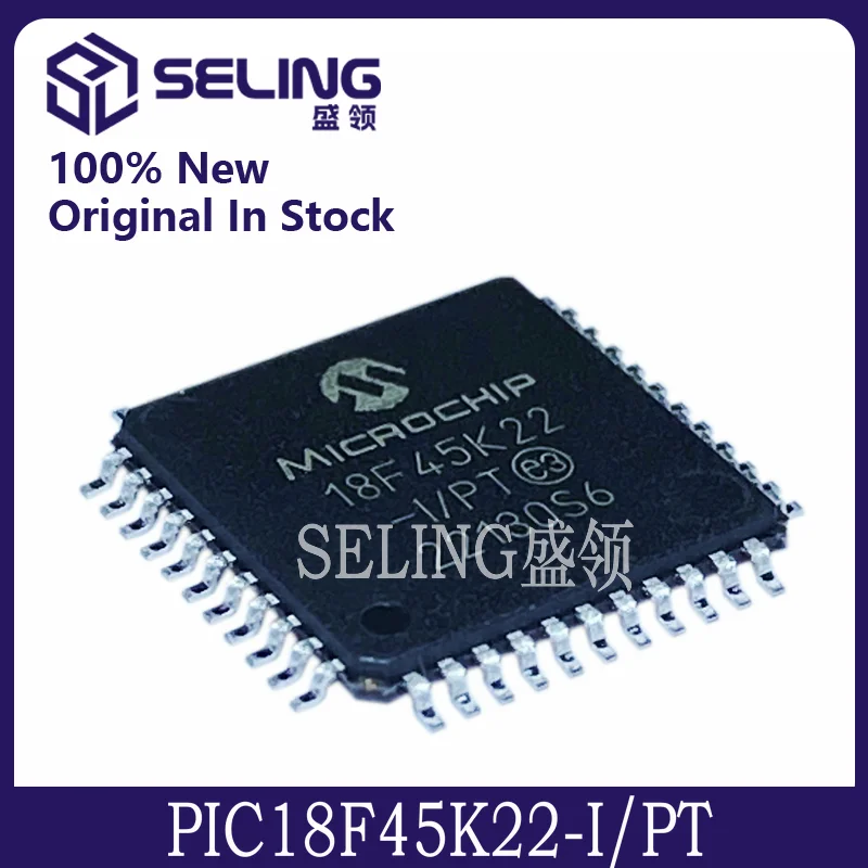 PIC18F45K22 PIC18F45K22-I/PT TQFP-44, 100% nuevo, Original de importación