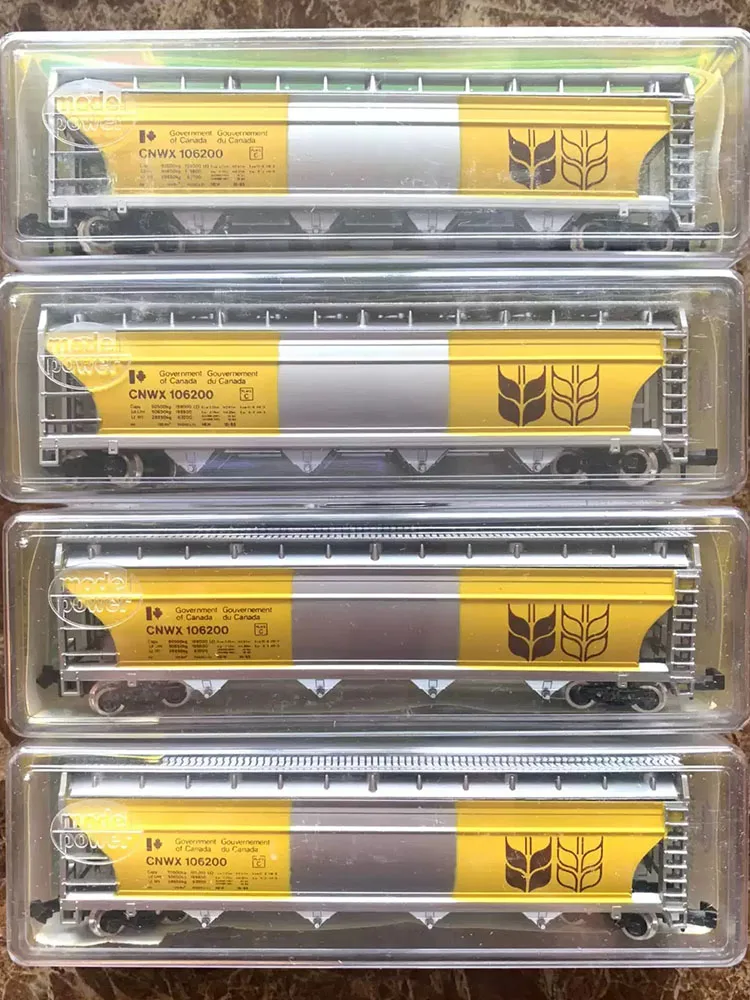 Orignial-N-Scale-1-160-Yellow-Wheat-Grain-Transporter-Train-Carriage ...