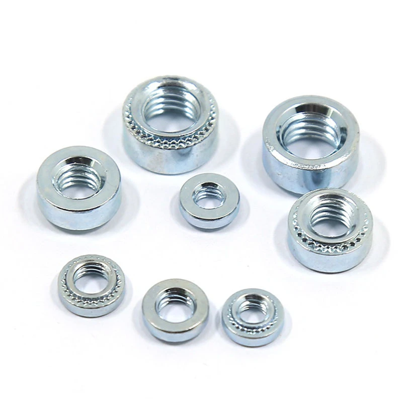 50pcs Press Rivet Nut Self Clinching Nut Galvanized Swage Nut Riveter ...