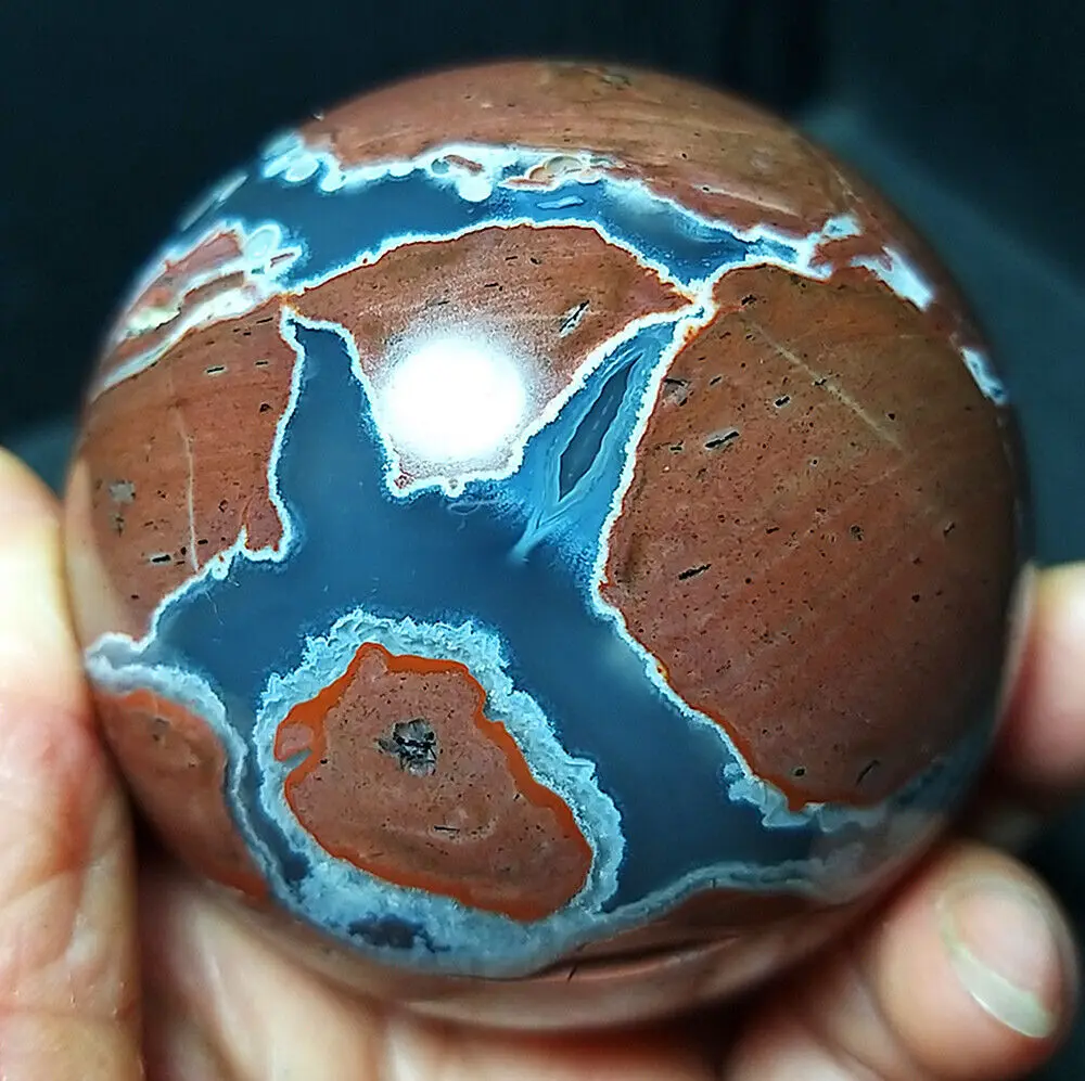 1pc-Natural-Polished-Football-Agate-Crystal-Sphere-Reiki-Healing-Room ...