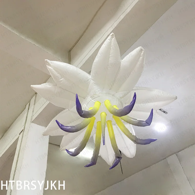 Huge-inflatable-flowers-hanging-decoration-Inflatable-flowers-with-LED ...