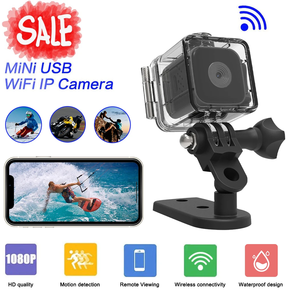 Mini Cámara Deportiva Resistente al Agua 30M SQ28 Ultra HD 1080P ...