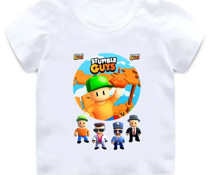 Stumble-Guys-Print-New-Game-Kids-T-Shirts-Cartoon-Girls-Clothes-Boys ...