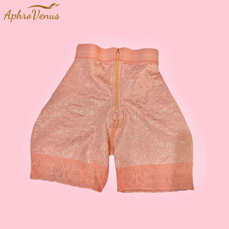 Fajas Colombianas Pink Heart Printed Butt Lifter And Corset High ...