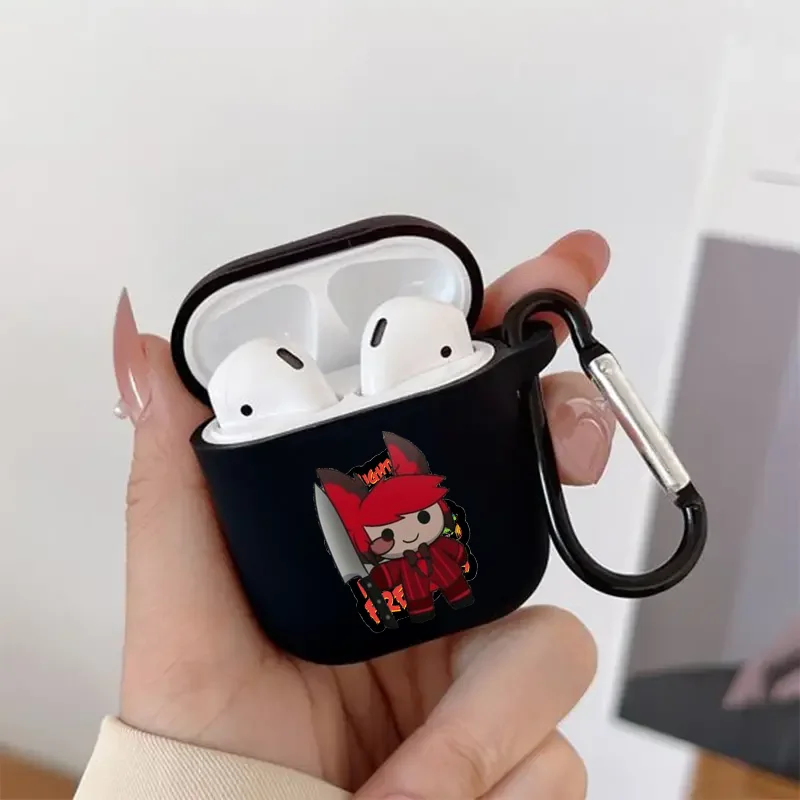 Q Doll Hazbin Alastor Cute Cartoon Airpod Case Hotel Earphone Cover for ...