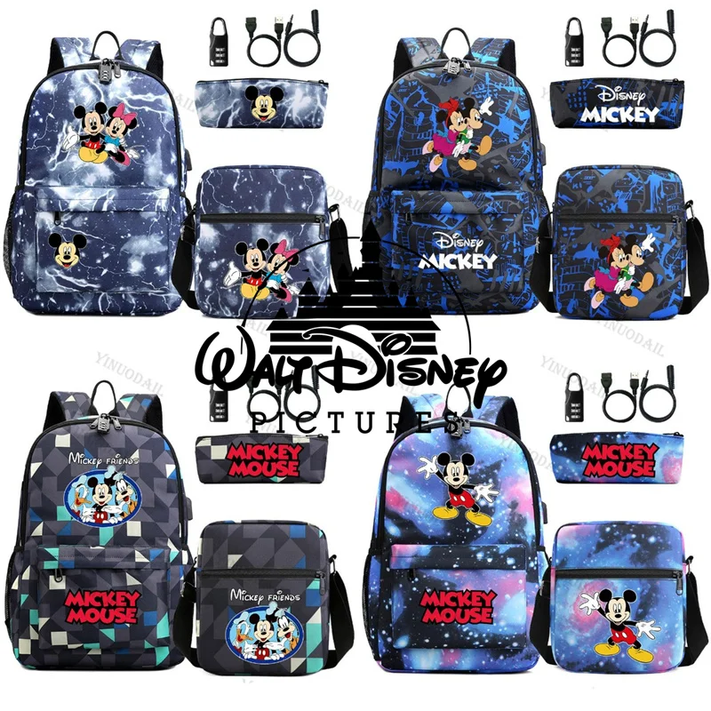 Goofy-Goof-Mickey-Mouse-Disney-Backpack-Set-with-An-ti-Lock-and-USB ...