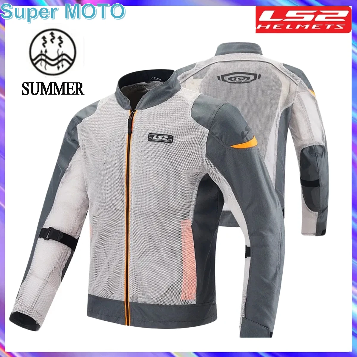 LS2-Summer-Motorcycle-Jacket-Armor-CE-Certified-Motorcyclist-Racing ...