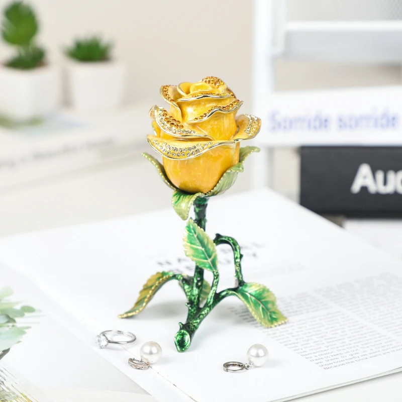 SHINNYGIFTS-Valentine-s-Day-Gift-Enamel-Rose-Proposal-Ring-Box-Rose ...