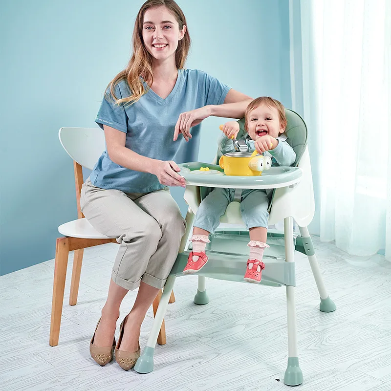 Baby Shining Kids Highchair Feeding Dining Chair Double Tables Macaron ...