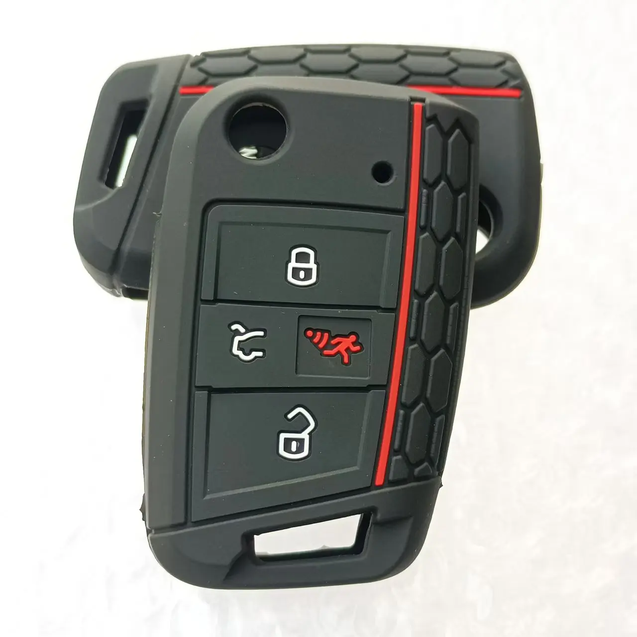 4 Button Silicone Remote Cover Fob Case For VW Golf 7 Polo GTI JETTA ...