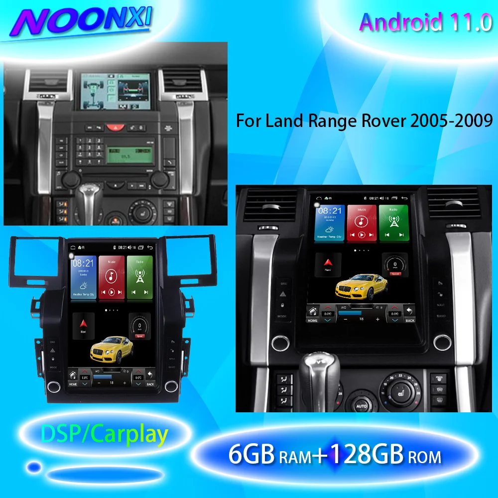 256G Android 11 For Land Rover Range Sport L320 2005 2006-2009 Car ...