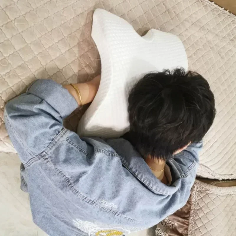 U-Shaped-Curved-Orthopedic-Pillow-for-Sleep-Memeory-Foam-Hand-Pillow ...