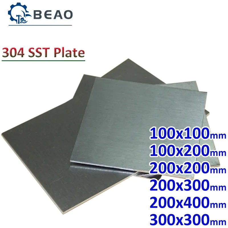 1Pc-304-Stainless-Steel-Sheet-Square-Steel-Plate-Metal-Pad-Polished ...