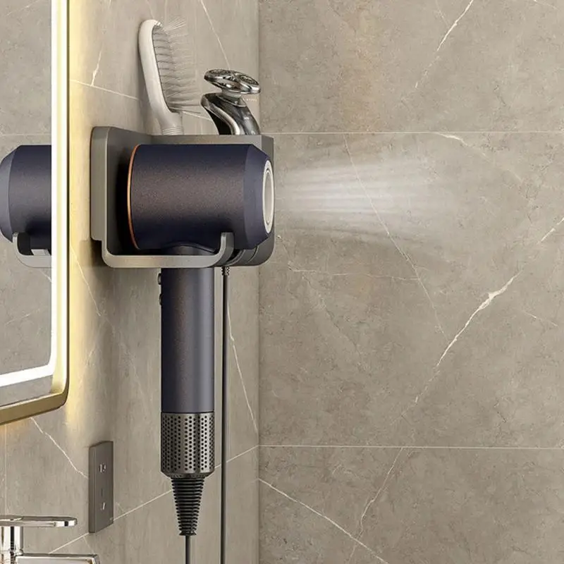 드라이기거치대 헤어 드라이어 거치대 벽 크래들 스트레이트너 스탠드 정리함 변기 송풍기 선반 욕실 1 8 개 티몬