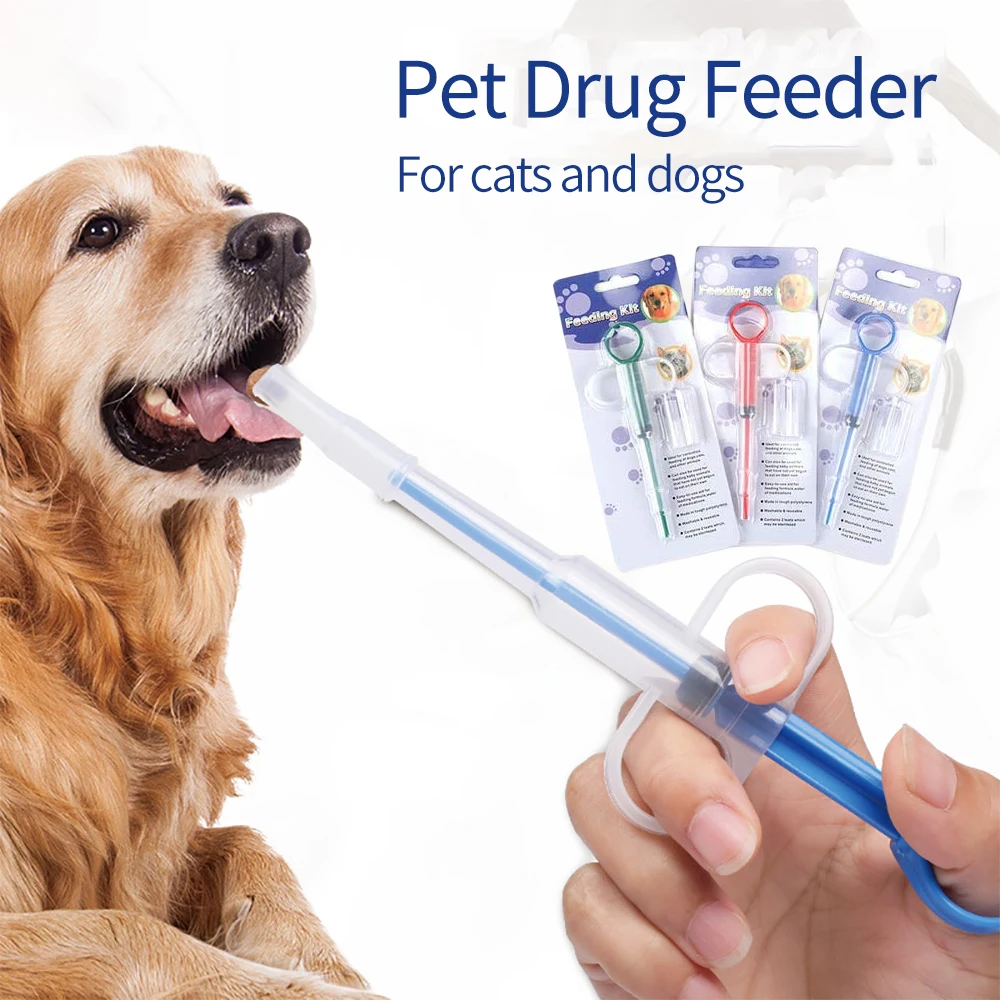 1PCS-Pet-Medicine-Tablet-Pill-Piller-Push-Dispenser-Medicine-Water-Milk ...