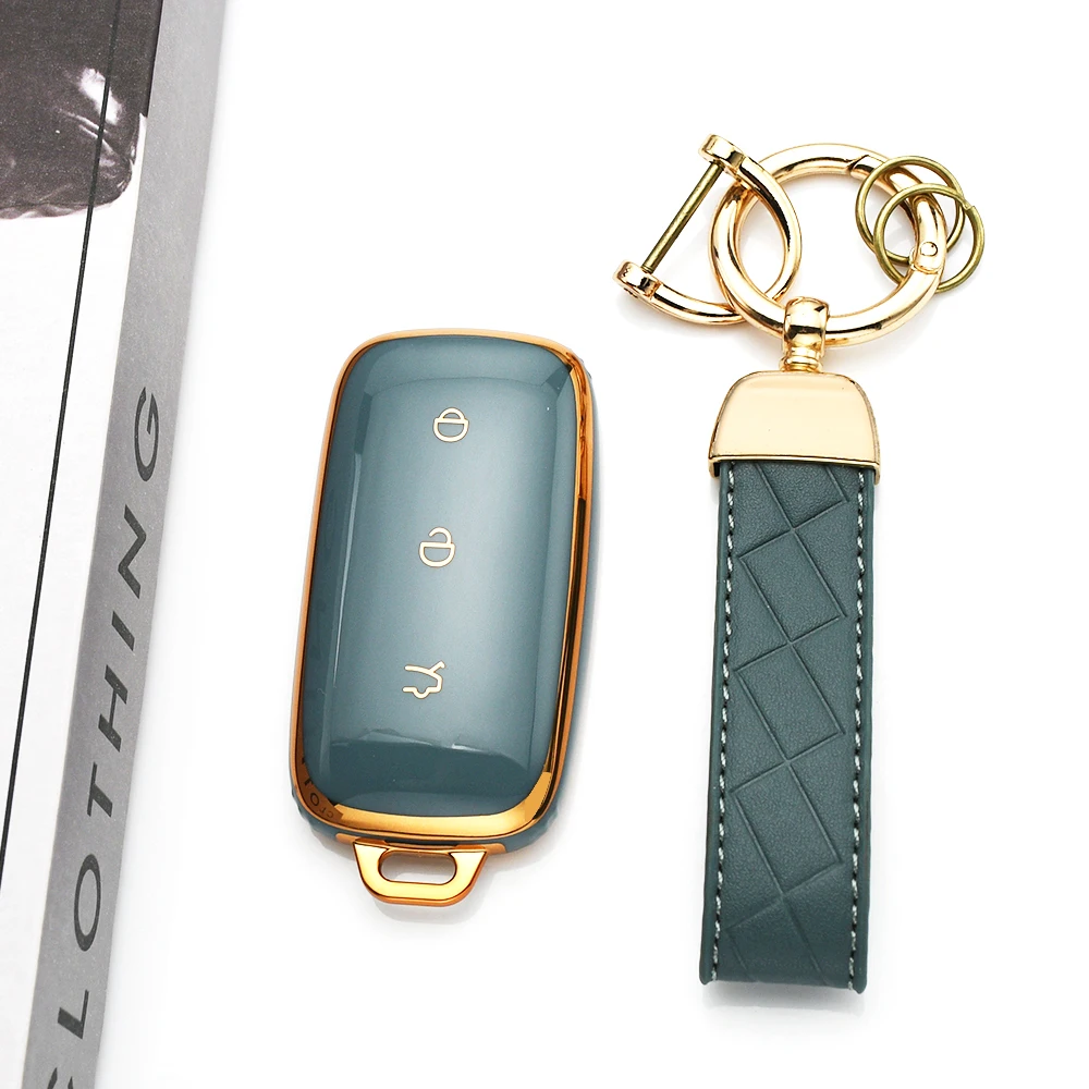 TPU Car Key Case Cover Keychain Fob Shell Accessories for Geely Galaxy ...