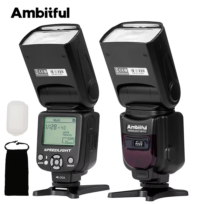 Ambitful AF970 Flash Light Speedlight Speedlite Universal for Fujifilm ...