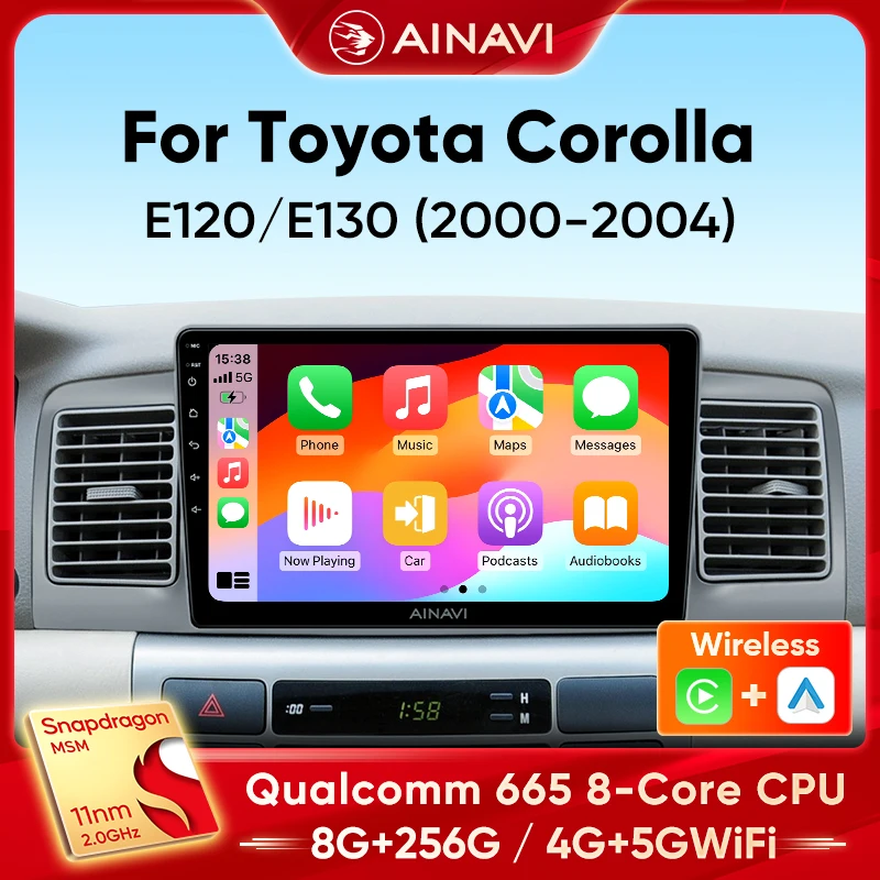 Ainavi-Car-Radio-Multimedia-Player-For-Toyota-Corolla-E120-2001-2002 ...