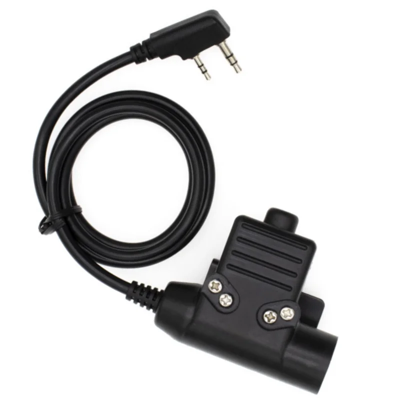New U94 Ptt Kabel Plug Headset Adapter Voor Kenwood Baofeng UV-5R UV ...