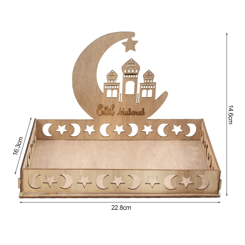 Holz Eid Mubarak Tablett – Perfekte Dekoration für Ramadan Geschenke ...