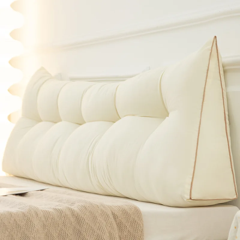 Headboard Pillow Triangle Cushion Reading Large Bolster Backrest ...