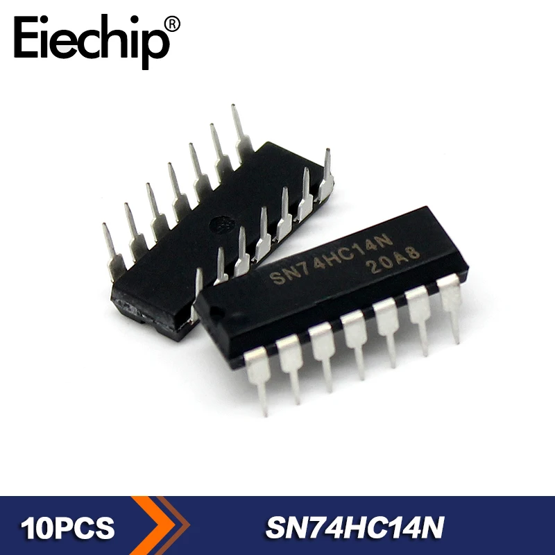 10PCS-SN74HC14N-74HC14-DIP-14-Integrated-circuit-Hex-inverting-Schmitt-trigger-New-original ...