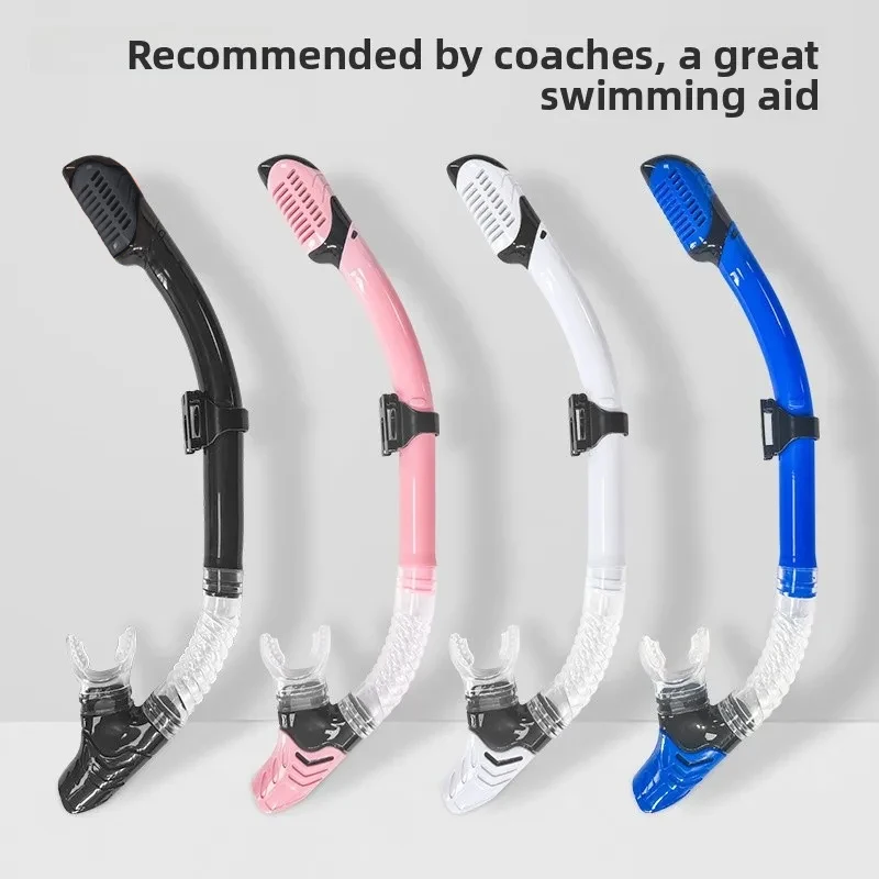 Swimming Training Snorkel Comfortable Silicone Single-Tube Snorkel ...