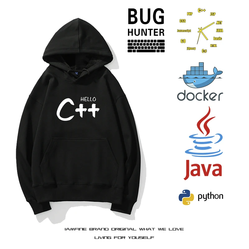Sudadera-con-capucha-de-programador-C-Language-Java-para-hombre-y-mujer ...