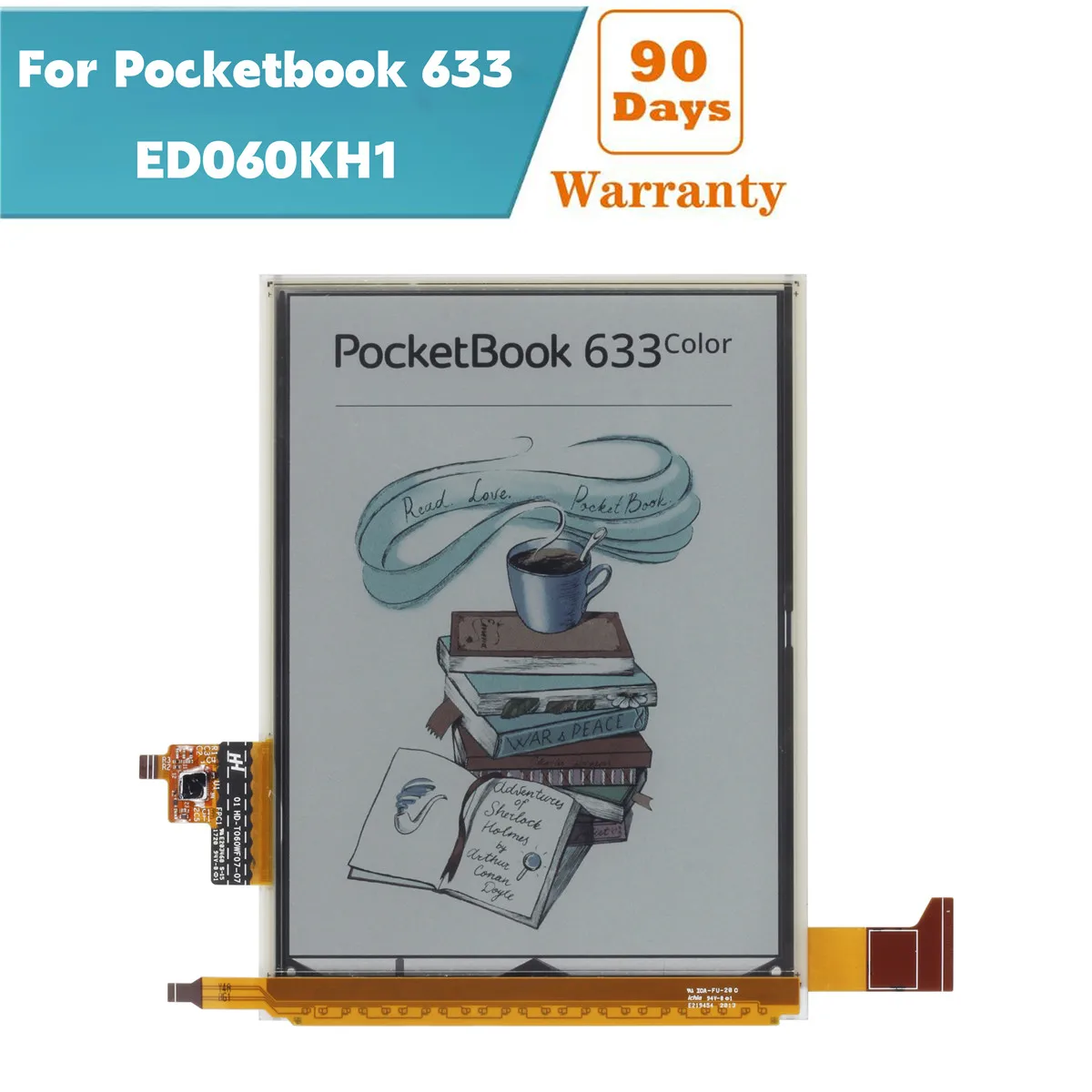 Original 6 Inch Eink Screen Ed060kh1 For Pocketbook 633 Ebook Reader ...