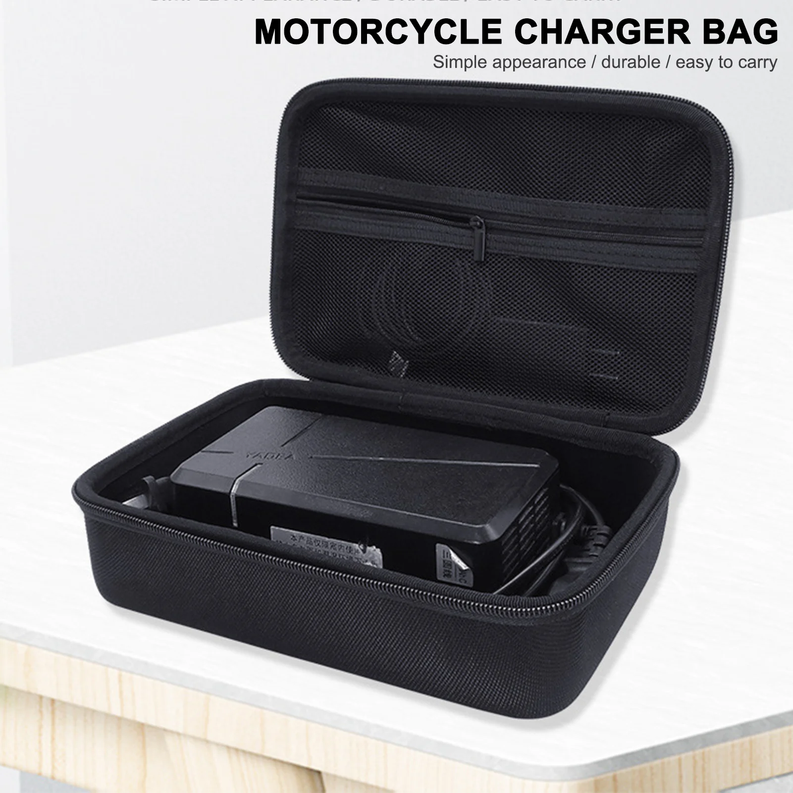 Travel-Motorcycle-Charger-Storage-Bag-Shockproof-Electric-Car-Power ...