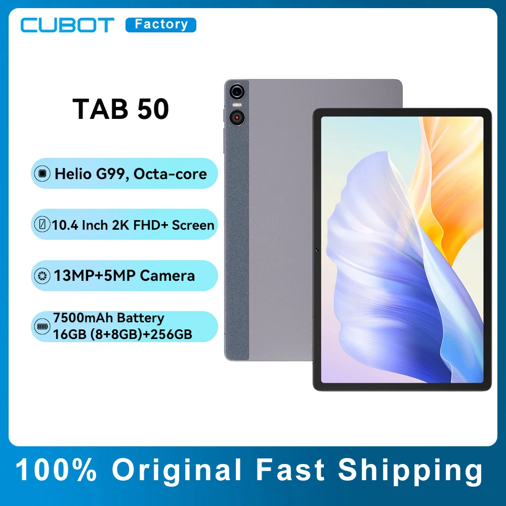 Cubot-TAB-50-Tablet-Helio-G99-Octa-core-10-4-2K-FHD-Screen-Android-13 ...