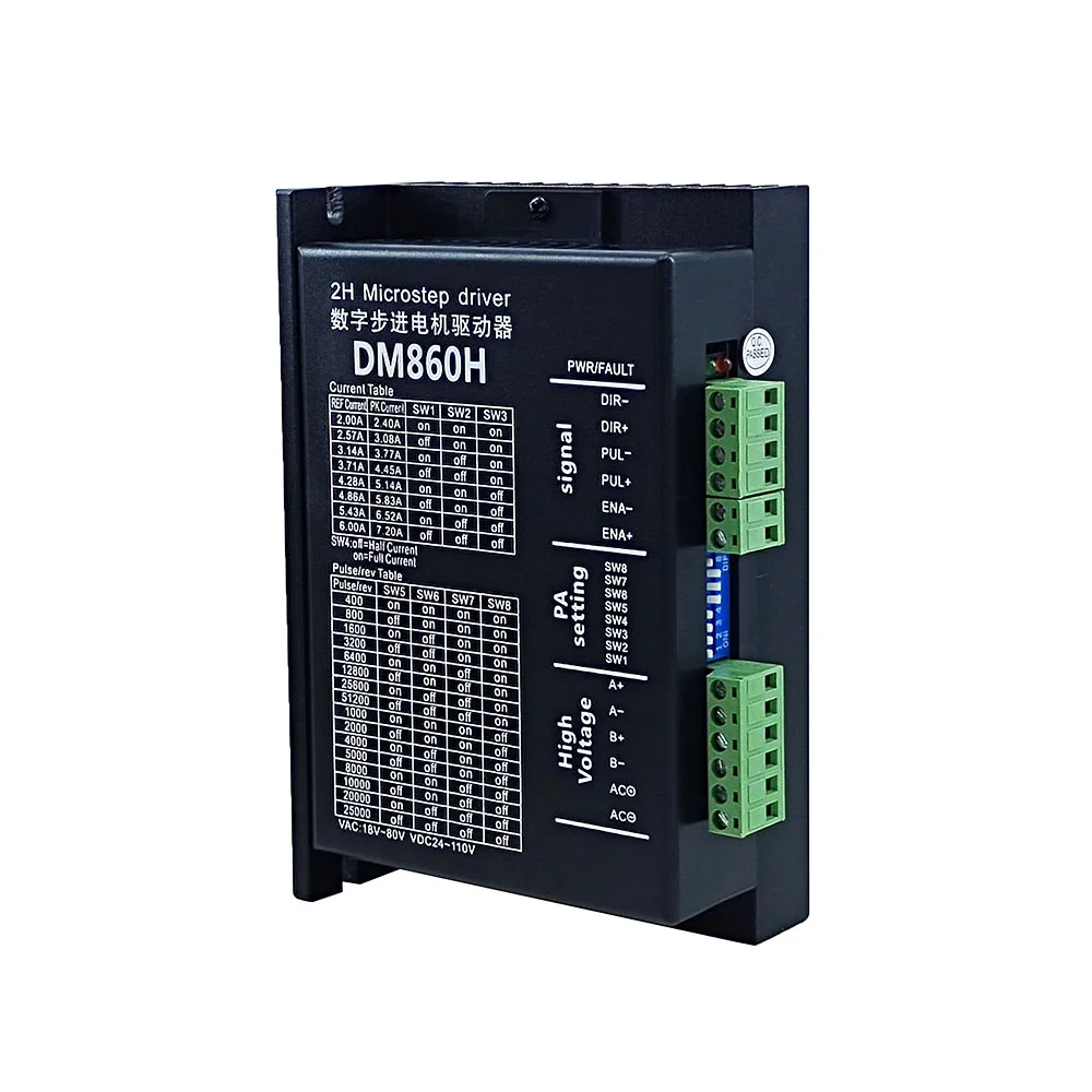 Controlador de motor paso a paso DM860H para 57 86, micromotor paso a ...