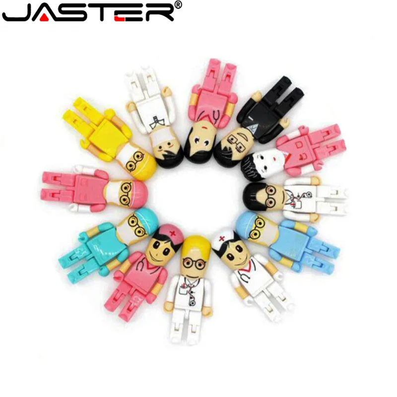 JASTER-USB-2-0-64GB-Cartoon-USB-Flash-Drive-32GB-Doctors-Memory-Stick ...