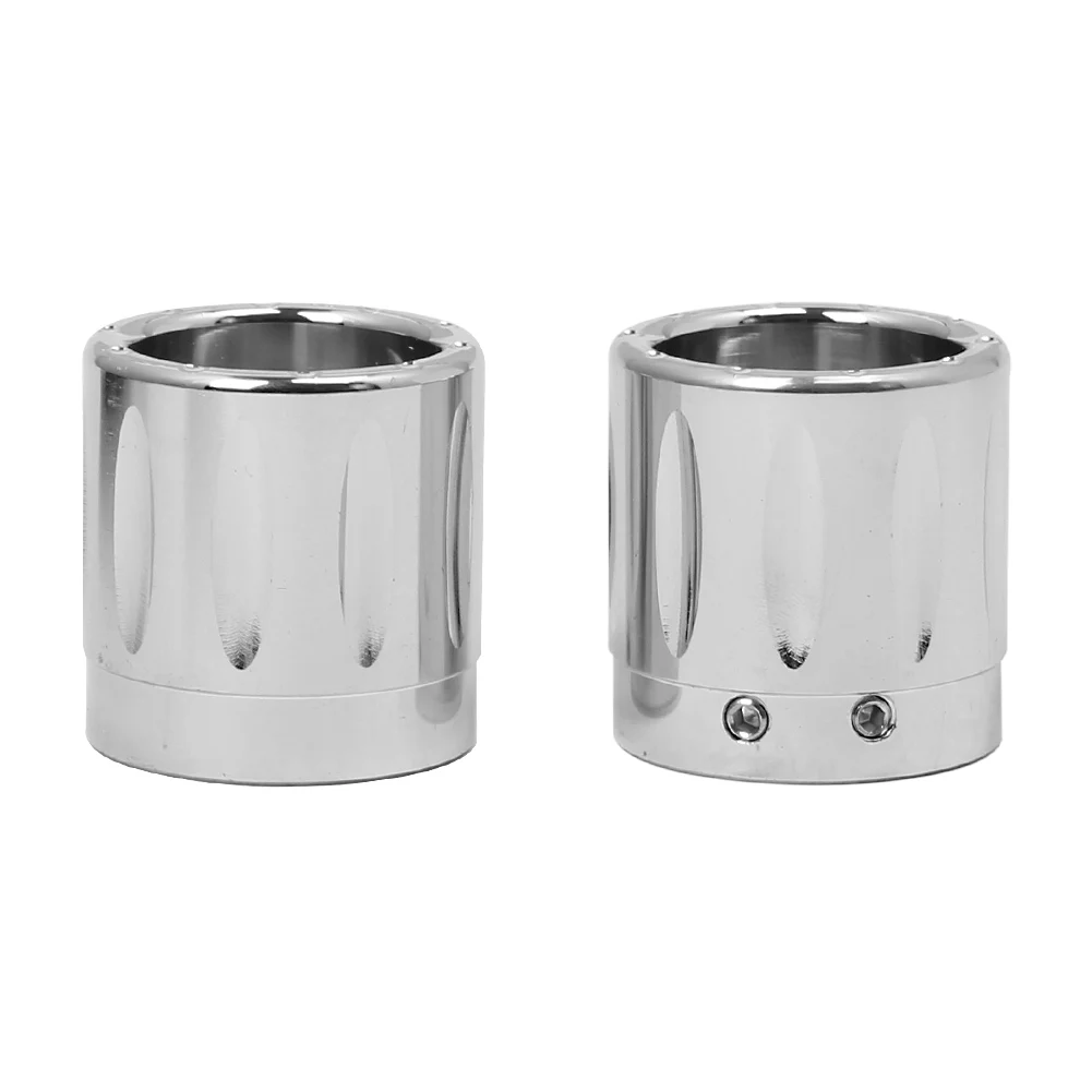Chrome-Motorcycle-Thin-Cut-Front-Axle-Cap-Nut-Covers-Aluminum-For ...